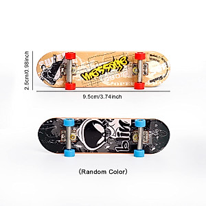 KETIEE 2 Kit Finger Skateboard for Kids Mini Skateboard Finger Boards Toys Gifts for Children Finger Skater Fingerboards Ultimate Sport Training Props Creative Fingertips Boards Mini Finger Toy