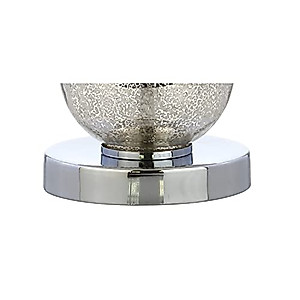 JONATHAN Y JYL1070B-SET2 Set of 2 Table Lamps Bella 27" Glass Triple-Sphere LED Table Lamp Contemporary Bedside Desk Nightstand Lamp for Bedroom Living Room Office, Mercury Silver/Chrome