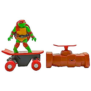 Teenage Mutant Ninja Turtles Half Pipe RC, Raphael Movie Edition, Ages 5+| Skateboard-Shaped Control & Perform Tricks on Any Surface | Collect Them All!