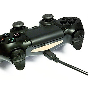 CyberTech PS4 15' Feet Long Charging Charger Power Cables USB Cord Compatible with PS4 DualShock 4 PlayStation 4 Controller (Qty:2)