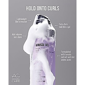 AG Care Mousse Gel Extra-Firm Curl Retention, 10 Fl Oz (US)