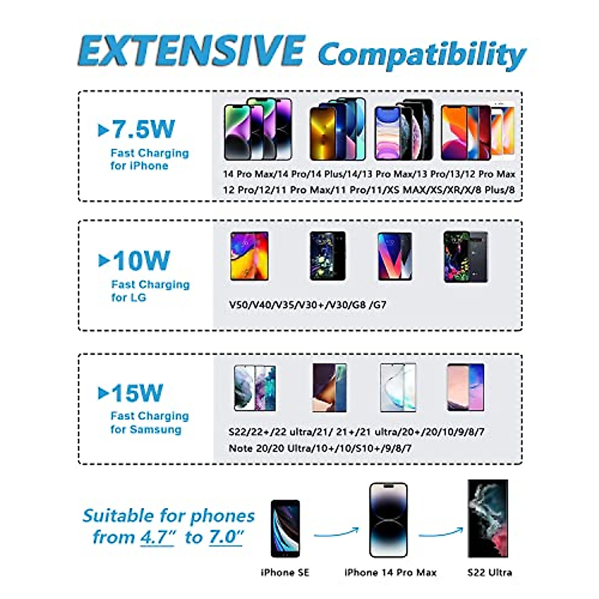 BOYUXON Wireless Car Charger Mount, Auto-Clamping Air Vent Car Phone Holder, 15W Fast Charging Phone Holder.Compatible with iPhone 14 13 12 11 Pro/Pro Max/XR/XS/X.Samsung S22/S21/S20/Note 20/10.