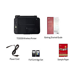 Canon Pixma TS3320 White, Works with Alexa