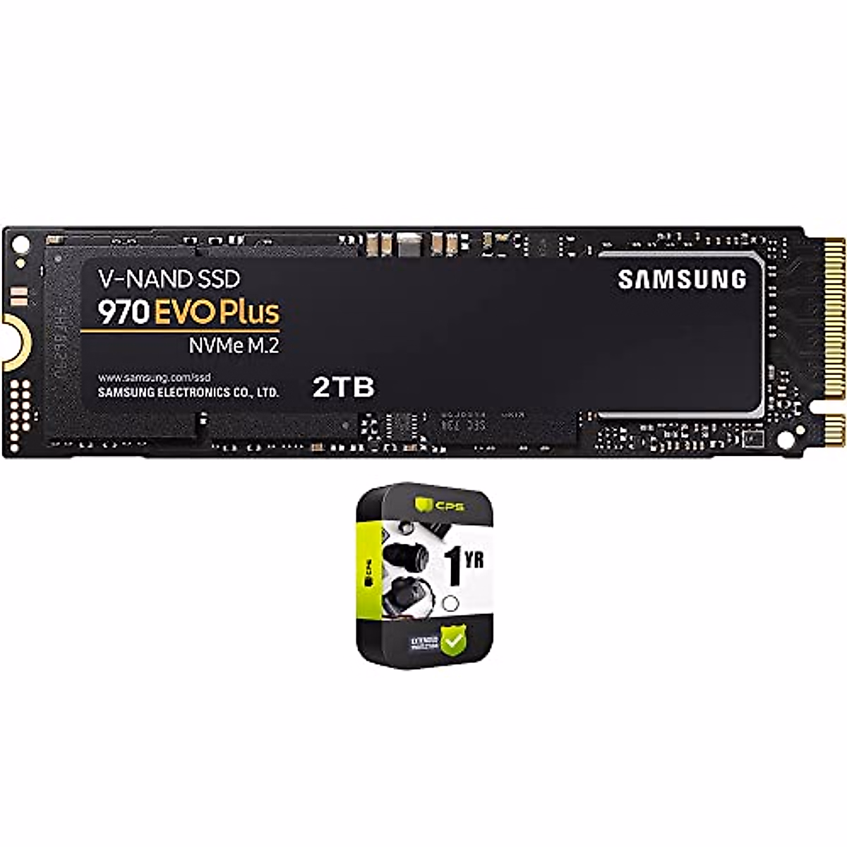 SAMSUNG MZ-V7S2T0B/AM 970 EVO Plus NVMe M.2 SSD 2TB Bundle with 1 YR CPS Enhanced Protection Pack