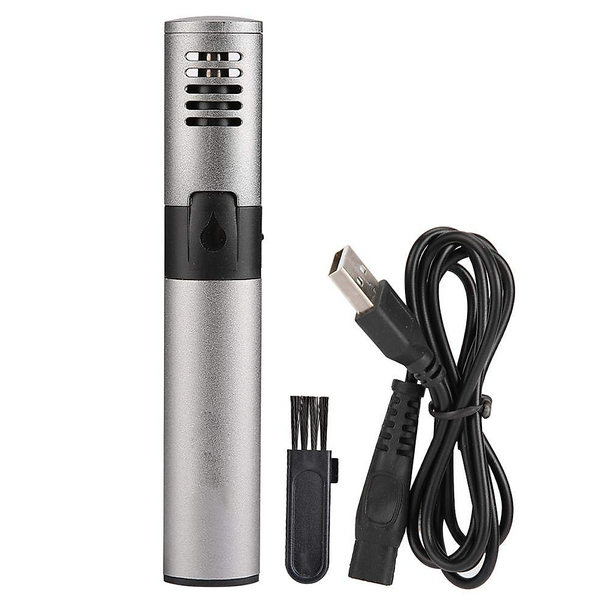 Valentine's Day Carnival Nose Hair Trimmer, Electric Nose Hair Trimmer Portable Nasal Hair Shaver Cutting Machine, USB Charging, Low Noise (Gray)
