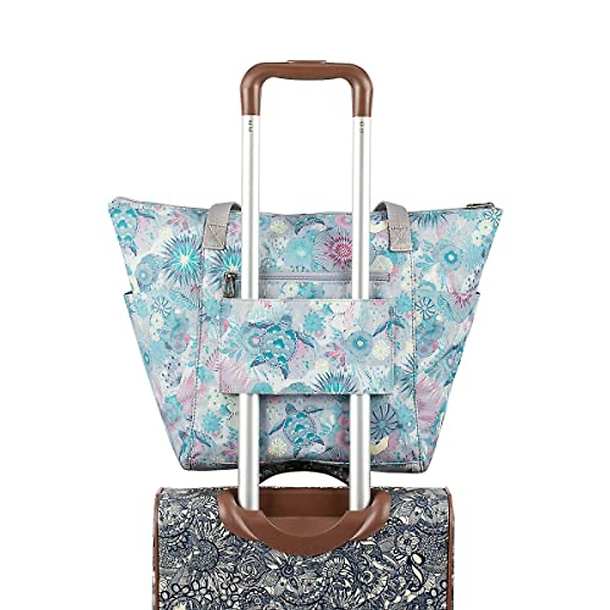 Sakroots Tacoma Eco-Twill Tote, Grey Seascape