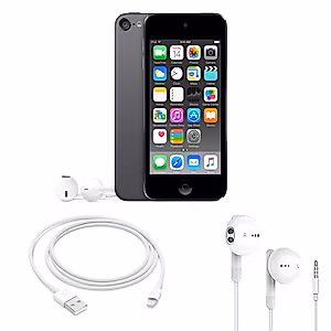Apple iPod Touch 16GB 6th Generation with Accessory Bundle - Space Gray (Refurbished)