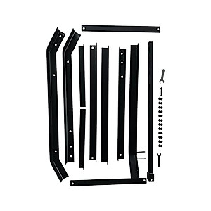 66" Tow Behind Drag Harrow Driveway Tractor Harrow Garden Lawn Tractors with 2 Adjustable Bars Heavy Duty Steel, Driveway Grader for ATV, UTV