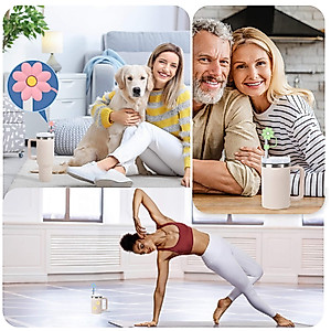 Tsinlan.ayn Straw Cover Caps Compatible for Stanley Cup 30 & 40 Oz Tumbler, Cute Flower 10mm Silicone Straw Tips Set Water Bottle Lid Spill Proof Stopper Flip for Stanley Cup Accessories