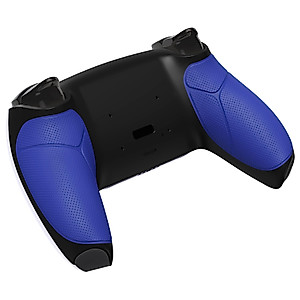 Blue Performance Rubberized Grip Redesigned Back Shell for PS5 Controller eXtremerate Rise & RISE4 Remap Kit - Controller & Rise Remap Board NOT Included