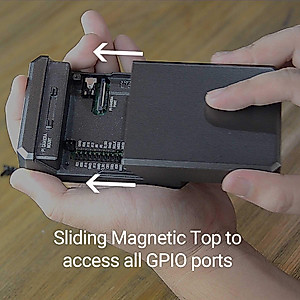 Argon NEO Case with USB Type-C Power Supply for Raspberry Pi 4 | Supports Cooling Fan, Camera, and LCD Display | GPIO and PoE Pins are Accessible