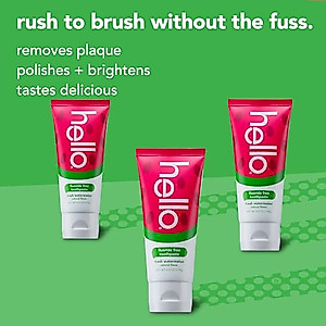 hello Kids Natural Watermelon Fluoride Free Toothpaste, Vegan & SLS Free