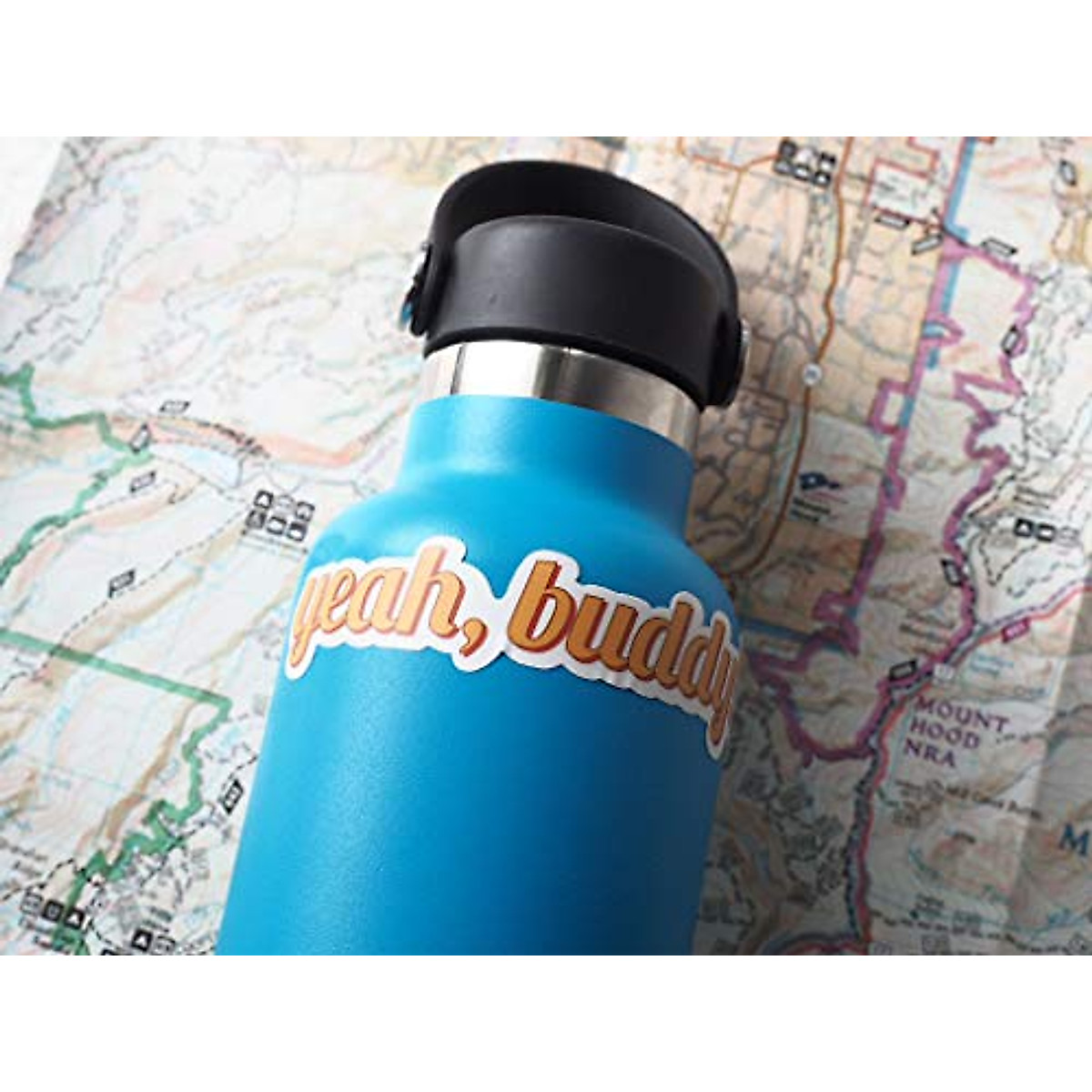 Yeah Buddy Sticker, Ronnie Coleman Body Building Gym Sticker for Hydroflask, Laptop, Water Bottle, Funny Philly Sayings, Jersey Shore Quotes