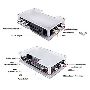 Kacenray OSSC Add-On Board, OSSC SCART Component Dual Modes HD Video Converter, OSSC Converter with Composite and S-Video Input for NTSC PAL Game Console