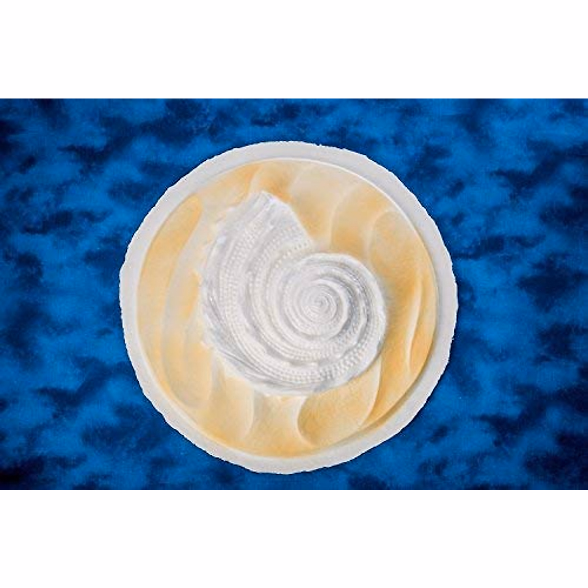 Biodegradable Urn for Human Ashes (Oceanside Shell White) Water Burial Urn, Urn Floats in Water, Urn for Cremation, Ocean Water Scattering Urn for Ashes, Floating Urn, Earth Memorials W-304