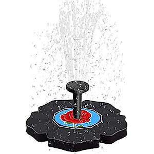 XXXDXDP Floating Solar Fountain Standing Floating Solar Bird Bath Water Pumps for Garden