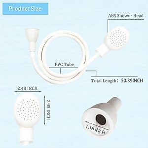 Sink Spray Rubber Hose, Sink Hose Attachment for Faucet Portable Sink Hose Faucet Sprayer, Shampoo Sprayer for Dog, Pets, Bathing Baby, Washing Hair, Rinsing Vegetables (For sink)