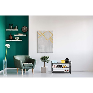 3-Tier Shoe Rack for Closet, Metal Shoe Organizer Free Standing Shoe Shelf for Entryway and Closet Hallway, Shoe Storage cabinet for 12 pairs of shoes for tight spaces, Tool-Free Installation, Black