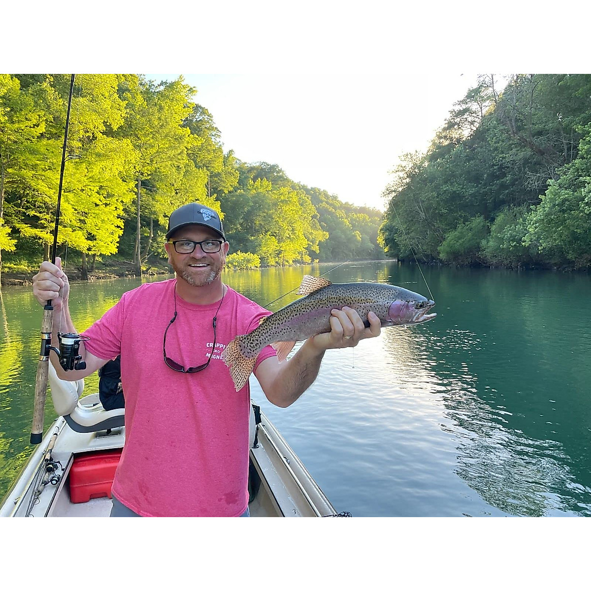 Trout Magnet Phantom 100% Fluorocarbon Fishing Leader Line, 50M (2lb, 3lb, 4lb Test), 3lb, 6X Tippet, (87480),Silver