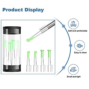 Digital Otoscope with 7.0 Inch Screen, Hiacinto 3.9mm Ear Camera with 6 LED Lights, 32GB Card, 3000 mAh Rechargeable Battery, 10Pcs Disposable Specula, 12 Ear Spoons