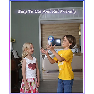 ATHLERIA UFO Flying Orb Ball with Lights,Galaxy Ball 2024,Mini Drone Toys for Age 6-8-13,Hover Boomerang Cosmic Globe Spinning,Cool Stuff Christmas Birthday Gifts for 6 7 8 9 10+ Year Boy Girl Teens