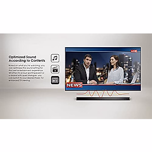 Hisense HS219 2.1ch Sound Bar with Wireless Subwoofer, 320W, Powered by Dolby Audio, One Remote Control, Roku TV Ready, Bluetooth, HDMI ARC/Optical/AUX/USB, 3 EQ Modes