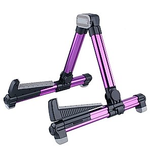 ENO Music Folding Acoustic Guitar Stand, Suitable for Electric Guitars - Alumium Alloy Bass Stand