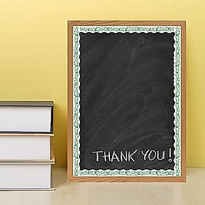 Ciieeo 4 Rolls Teacher Desk Decor Bulletin Board Scalloped Border Trims Die-Cut Border Trim Classroom Borders Trim Eucalyptus Border Paper Eucalyptus Leaves Copper Plate Stickers Sector