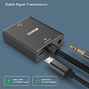 BENFEI HDMI to VGA, Uni-Directional HDMI Computer to VGA Monitor Adapter (Female to Male) with 3.5mm Audio Jack Compatible with TV Stick, Computer, Desktop, Laptop, PC, Monitor, Projector, Roku, Xbox
