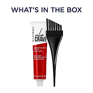 Clairol Color Crave Semi-Permanent Hair Dye, Candy Apple Hair Color, 1 Count