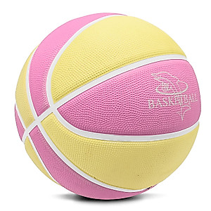 MSCYAE Youth Basketball Size 5(27.5"),Kids Basketball for Indoor Outdoor Pool Play Games or Practice Basketball Basic Skills (Best Gift for Children)