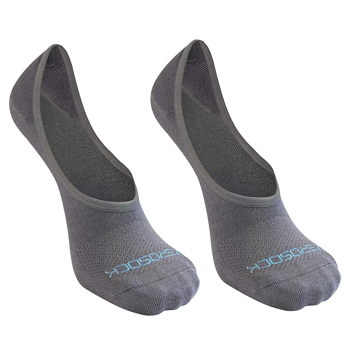 ZeroSock Bamboo Viscose Super Low Invisible Socks With Mesh Ventilation with Anti-Slip Gel Heel Grip (4 Pairs Per Box)