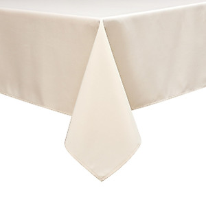 Wewoch Beige Rectangle Tablecloth Wrinkle Resistant Washable Fabric Table Cloth for Dining,Kitchen, Parties Weddings and Outdoor Use 60 Inch by 84 Inch