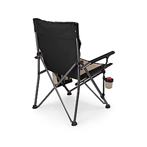 PICNIC TIME Camping Cooler, Heavy Duty Beach, Outdoor Folding Chair, One Size, Black, XX-Large-500 lb Weight Capacity