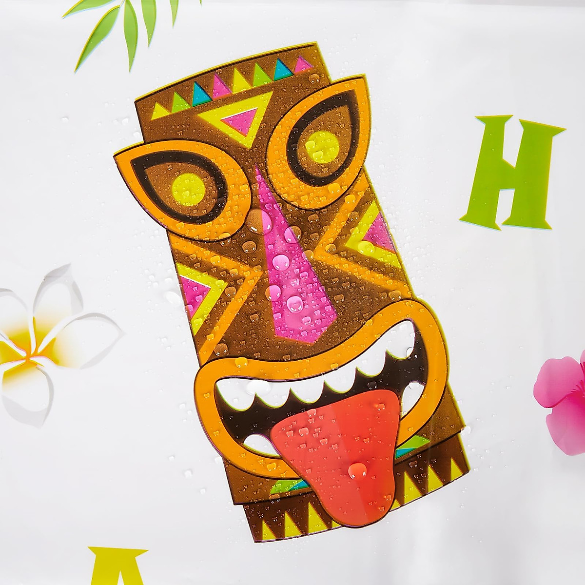 WERNNSAI Hawaiian Luau Table Covers - 54” x 108” Disposable Plastic Tablecloth Aloha Tiki Party Supplies Summer Pool Tropical Party Decorations