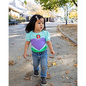 Disney Princess Snow White Belle Aurora Infant Baby Girls 5 Pack Bodysuits Aurora, Snow White, Ariel, Cinderella, Belle 18 Months