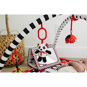 Black, White & Red Activity 3D Playmat & Gym