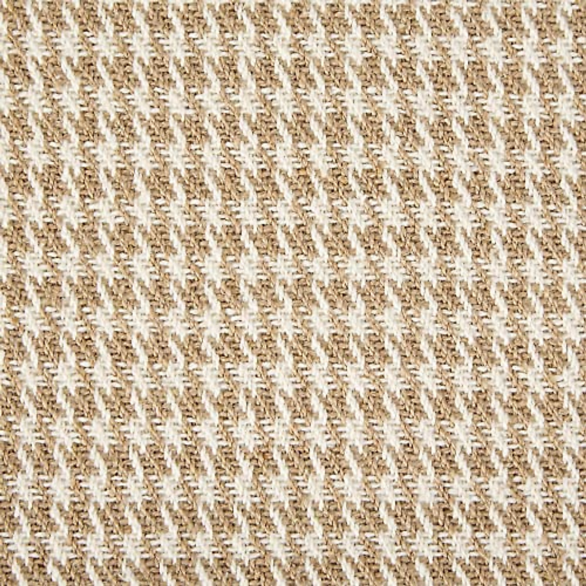 DII California Casual Houndstooth Woven Throw, Stone, 50x60