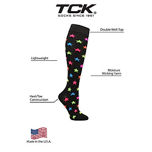 TCK Krazisox Multi-Color Stars (Black, Small)