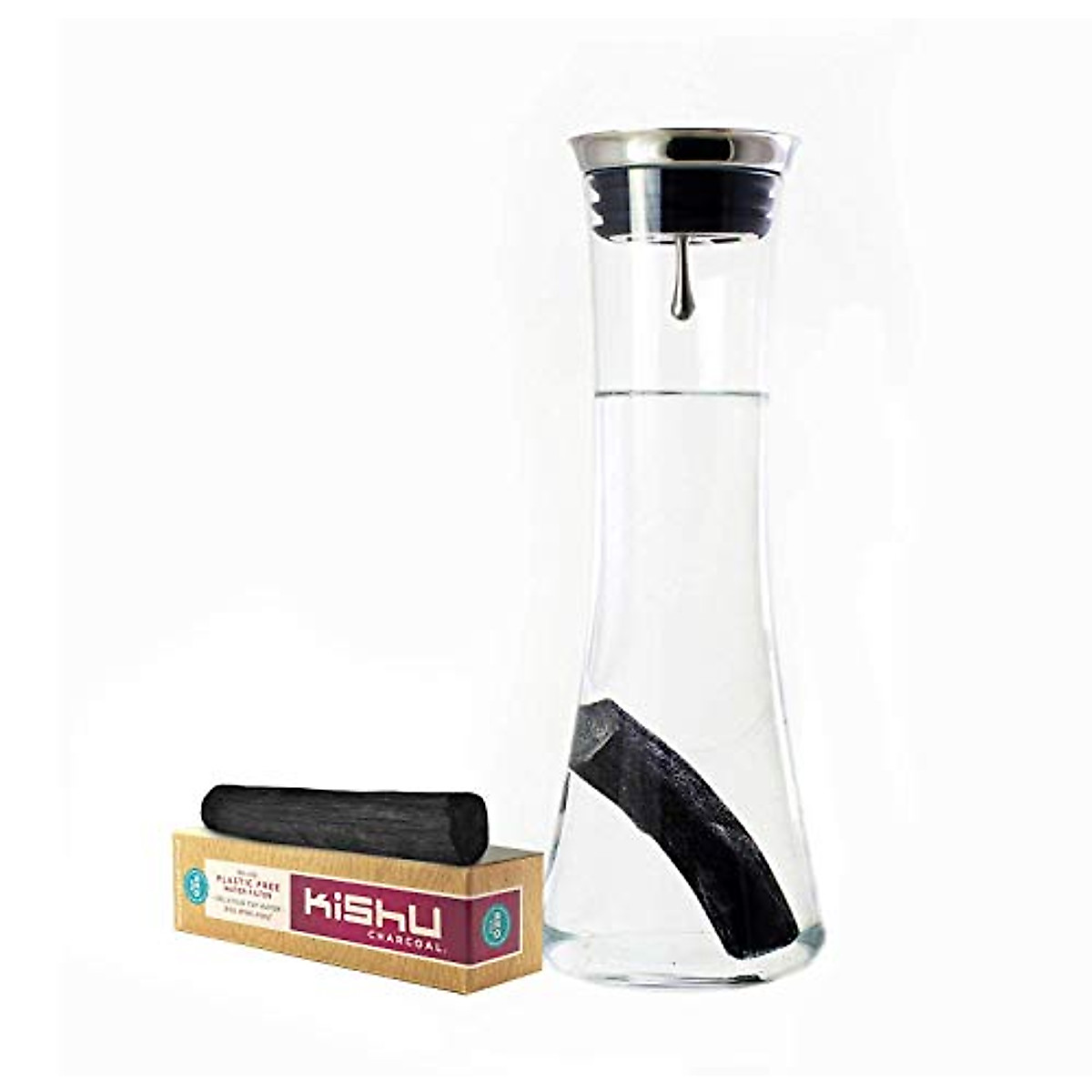 Kishu Charcoal Water Filter for Pitchers - The Only Authentic, Certified & Tested Charcoal Water Purifier. You deserve the best! Absorbs Toxins.