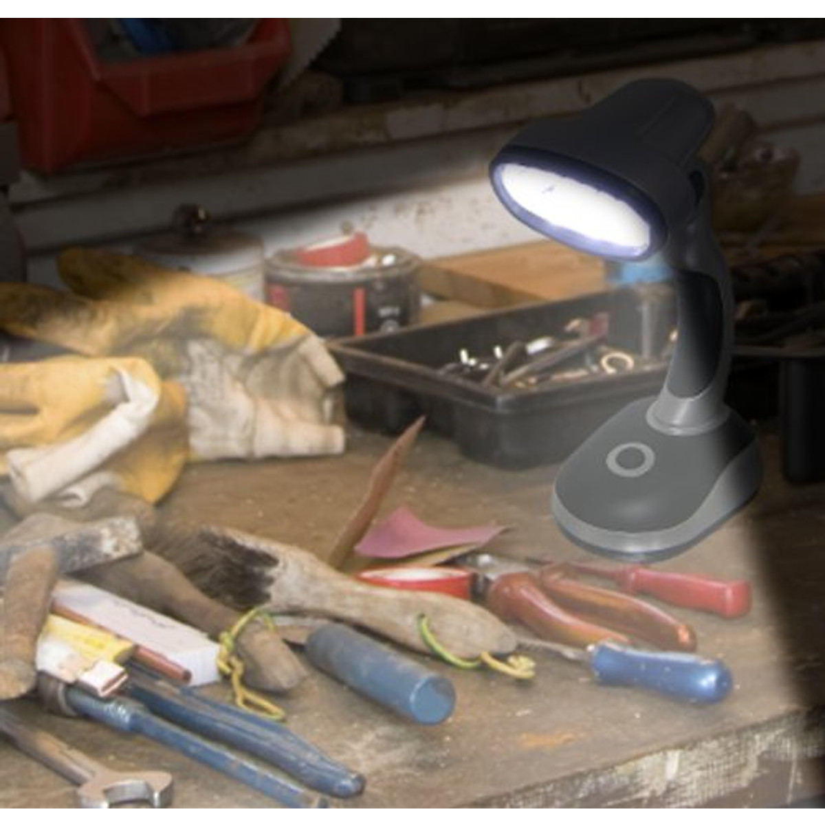 IdeaWorks JB6173 Lights LED Lamp for Desk, Gray