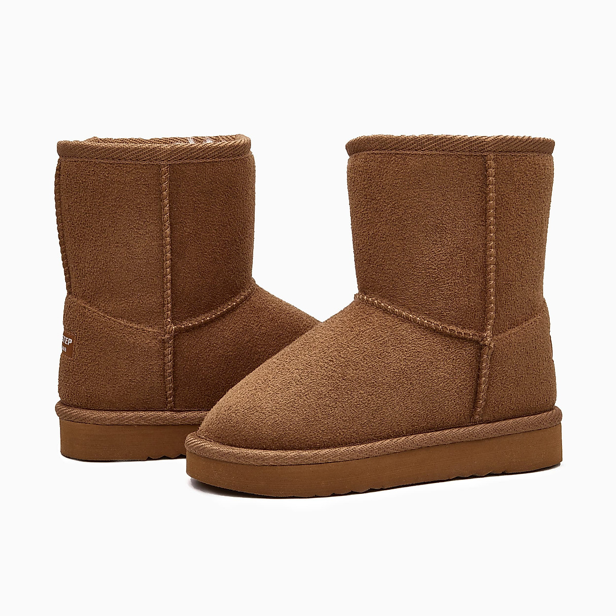 Weestep Boys and Girls Toddler/Little Kid/Big Kid Warm Fur Winter Snow Boots(2 Little Kid Chesnut)