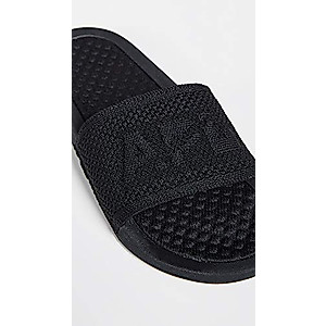 APL: Athletic Propulsion Labs Women's Big Logo TechLoom Slide Sandals, Black, 8 Medium US