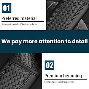 Osilly Car Seat Belt Pads, 2 Pack Fiber Leather Seatbelt Shoulder Strap Covers, More Comfort Driving & Protect Your Neck, Universal Safety Strap Cover for Auto SUV Truck Airplane Backpack (Black)