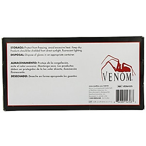 Medline Venom Powdered Latex Multi-Purpose Disposable Gloves, One-Size, 100 Count
