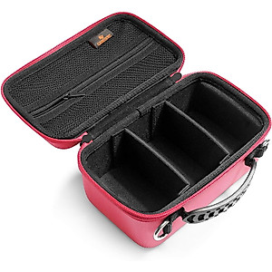 Game Shell 250+ | Portable Case for Board Games and Card Games | Holds Up to 250 Double-Sleeved Cards | Accessories Compartment Holds Tokens and Dice | Pink Color | Made by Gamegenic
