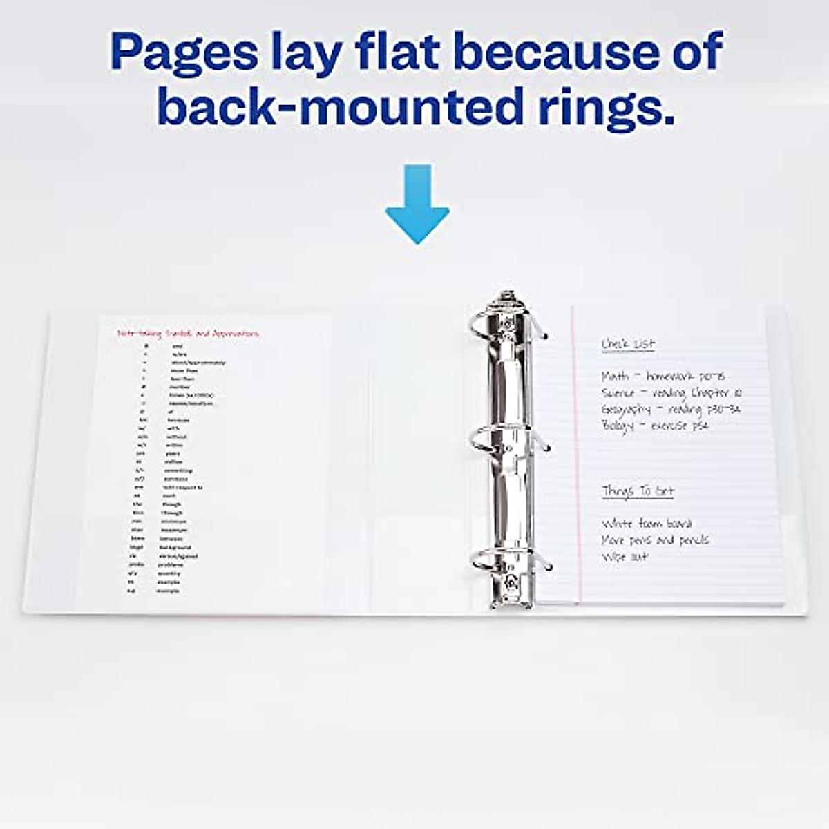 Avery® Heavy-Duty View 3 Ring Binder, 5" One Touch EZD® Rings, White, Pack Of 2 Binders