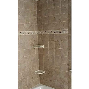 Daltile Restore 8-1/2 in. x 8-1/2 in. x 2-5/8 in. Ceramic Wall Mounted Corner Shelf in Bright White