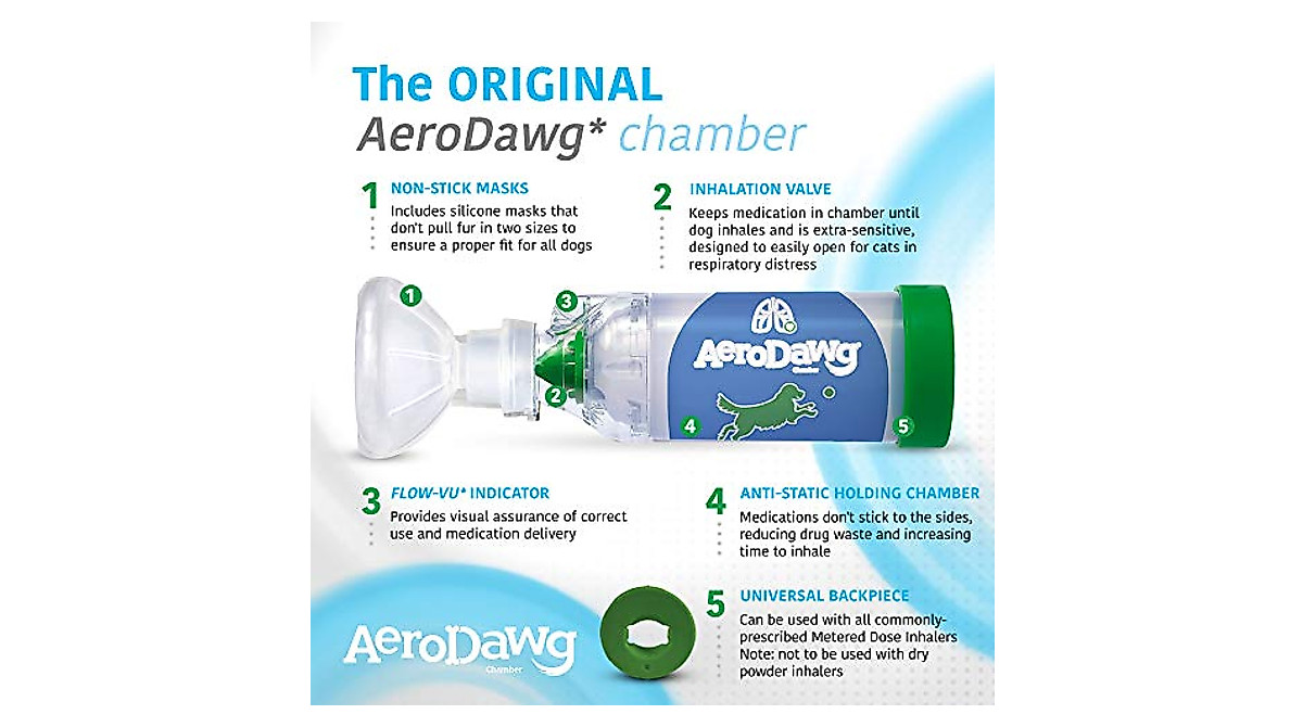 AeroDawg Canine Aerosol Inhaler Spacer for Small Dogs & Puppies