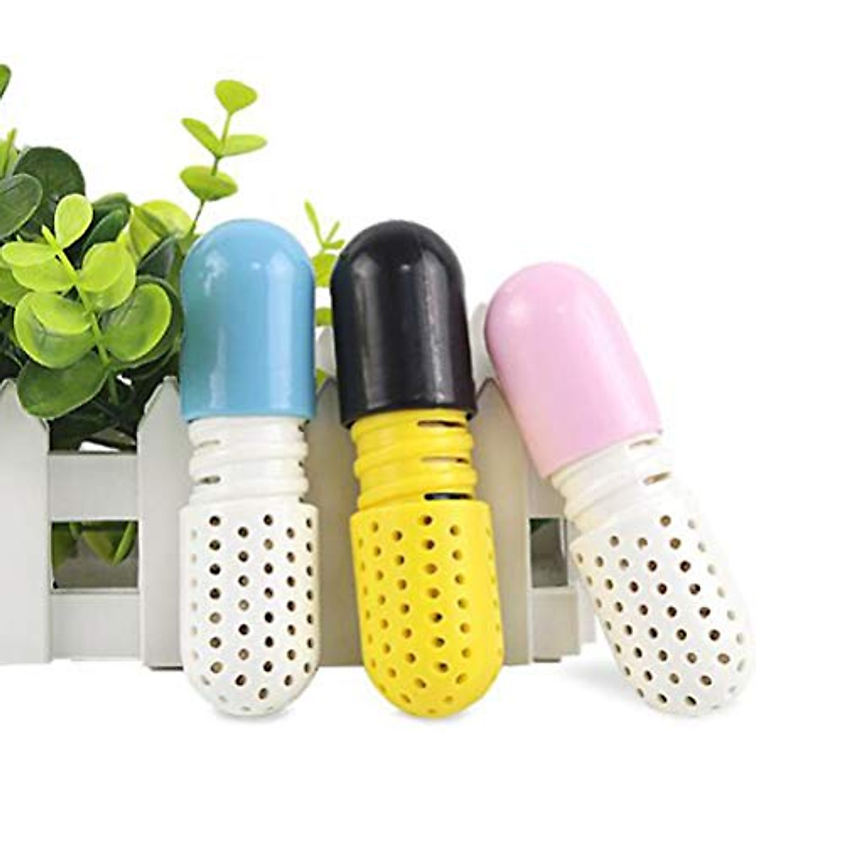 SUPVOX Air Purifying Shoes Capsules Moisture Absorbing Agent Desiccant Odor Remover for Home Dorms (Yellow)